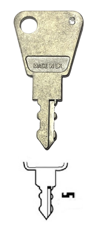 Window Lock Key Handle Keys Shaw Replacement KB823 Pack Size 5 Or 10 ...