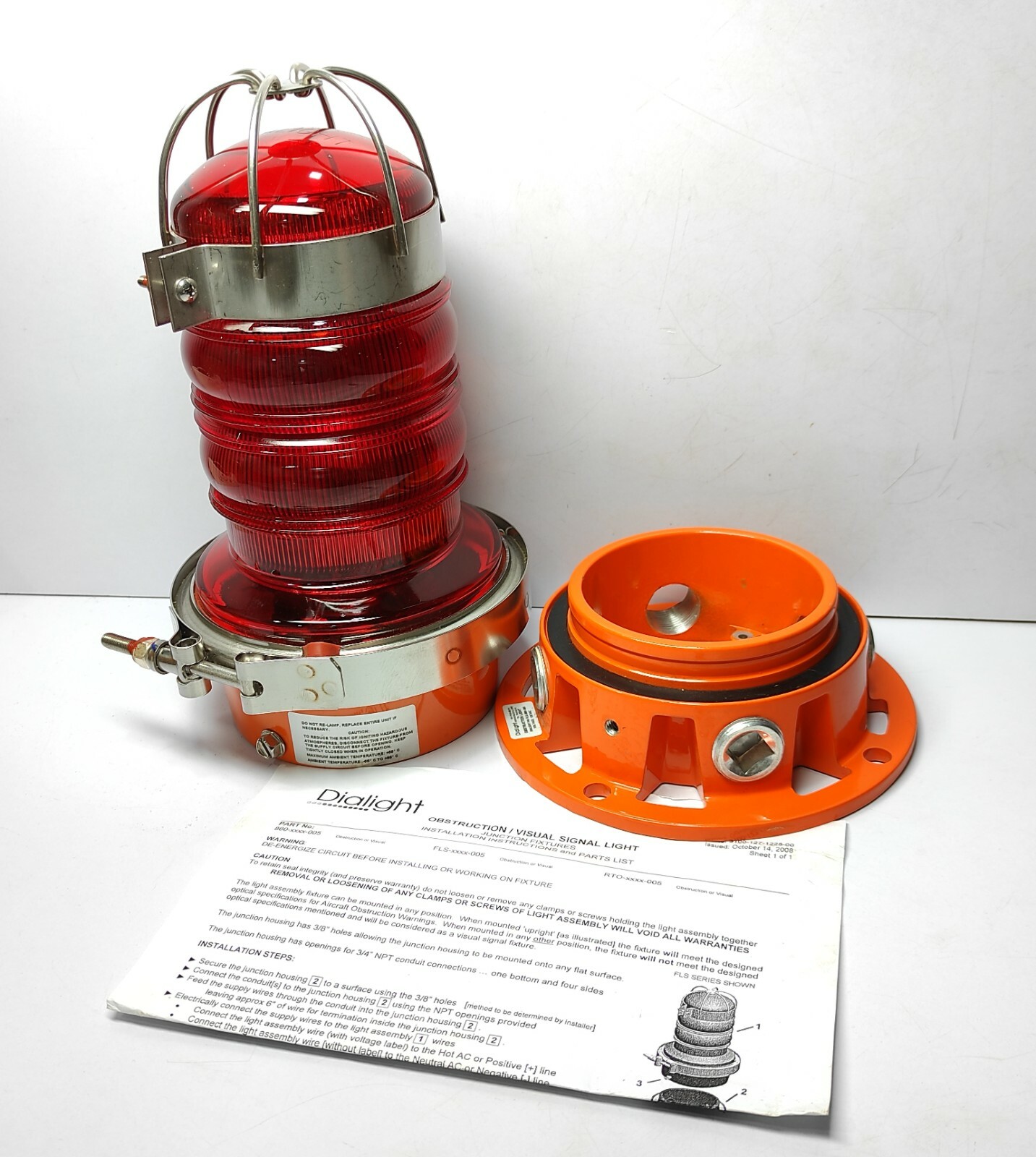 Dialight FLS-2R01 Flashing Visual Signal Intertek 3081714 | eBay