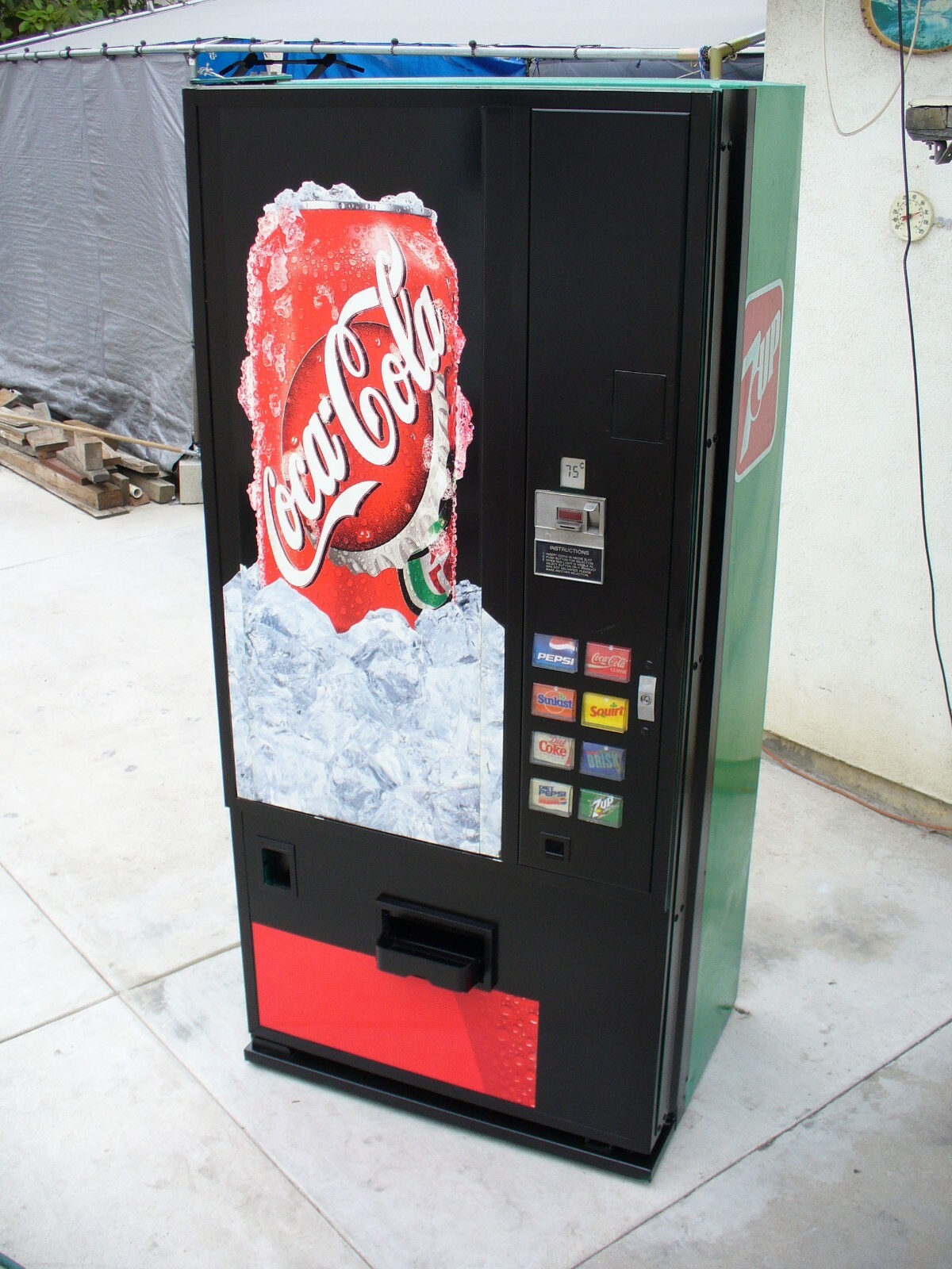 DIXIE NARCO 180, 240, 360, 368 SODA VENDING MACHINE COIN INSERT BEZEL ...