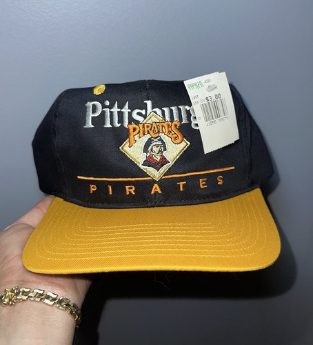 Vintage Pittsburgh Pirates Split Bar Plain Logo Snapback Hat Cap MLB ...