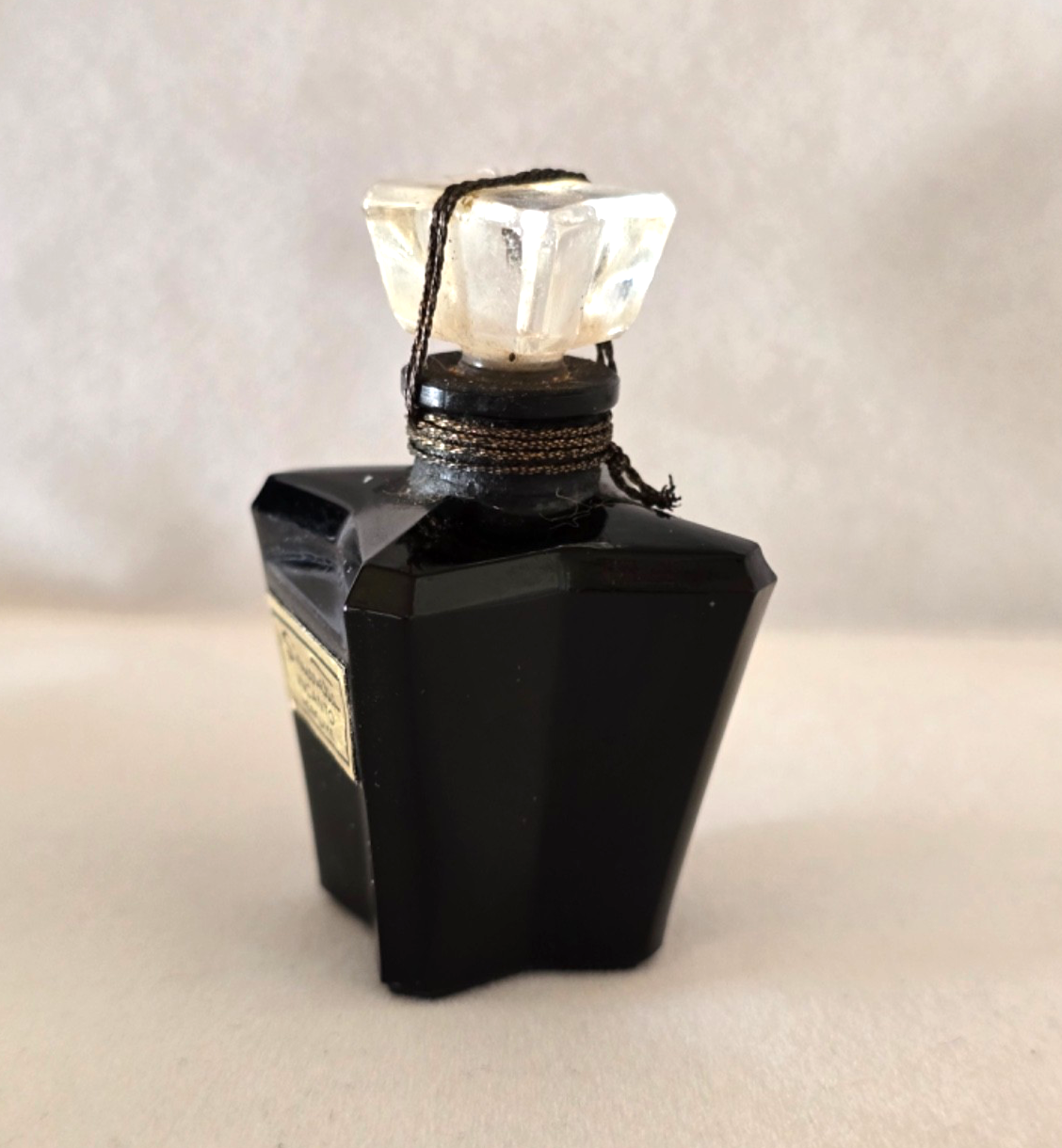 Vintage Black Glass Mini Perfume Bottle Simonetta Incanto France SEALED 1950's | eBay
