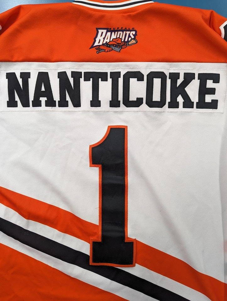 Tehoka Nanticoke Buffalo Bandits Lacrosse Jersey (2X/2XL) Stitched Pro ...
