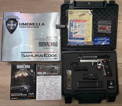 Tokyo Marui Resident Evil Samurai Edge Albert W. Model 01 Gas Blowback ...
