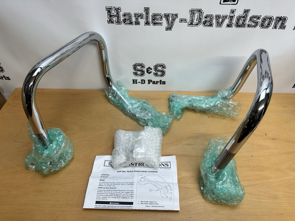 Genuine Harley-Davidson Softail Chrome Rear Saddlebag Guard 49261-00A ...