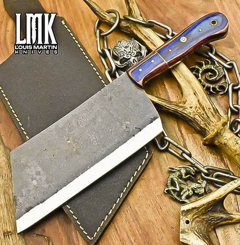 LMK Hand Crafted Clever Chopper Axe Knife D2 Tool Steel Hard Wood ...