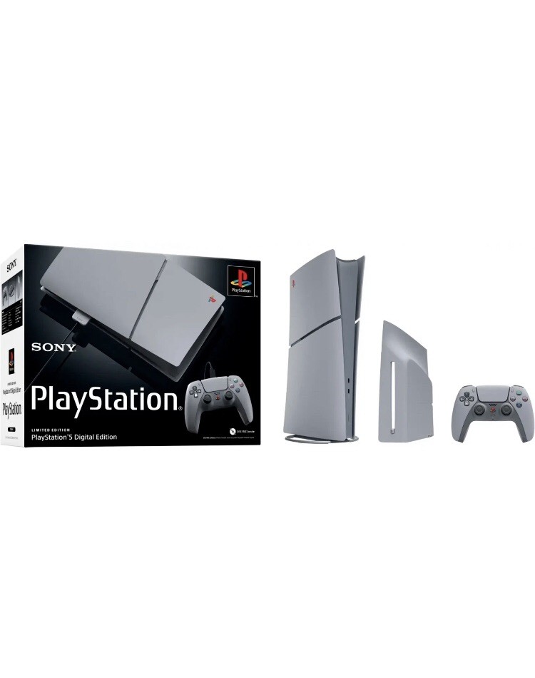 PlayStation 5 Slim Digital Edition Console (30th Anniversary Gray PS5 ...