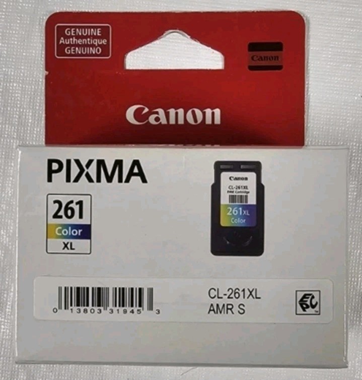 Genuine Original Canon Fine Pixma 261 XL Color Ink Cartridge New Sealed ...