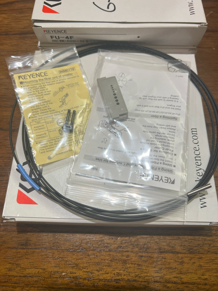 New In Box KEYENCE FU-4F FU4F Reflective Fiber Optic Sensor | eBay
