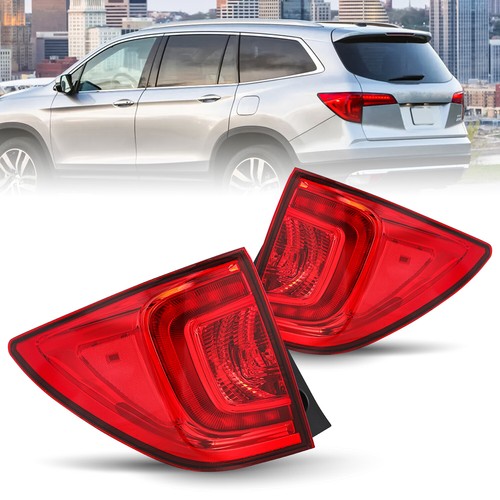 For 2016 2017 2018 Honda Pilot Rear Outer Tail Light Brake Lamps Pair ...