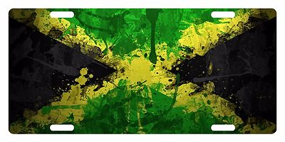 JAMAICA Custom License Plate Jamaican Emblem Paint Version | eBay