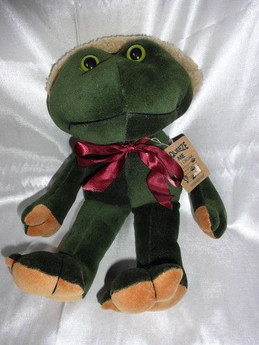 Boyds Bear Squeeze Me Til I Croak Plush Christmas Frog - Makes Noise ...
