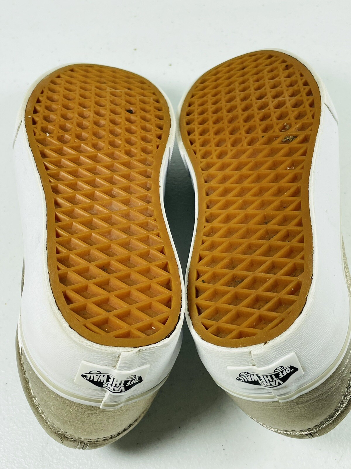 🔥 Vans • Gold Metallic Shoes • Skater Sneakers • Wom… - Gem