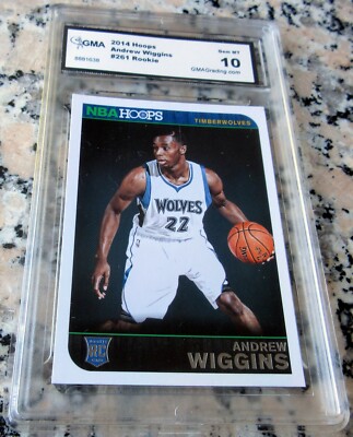 ANDREW WIGGINS 2014 NBA Hoops #1 Draft Pick Rookie Card RC Logo GEM ...