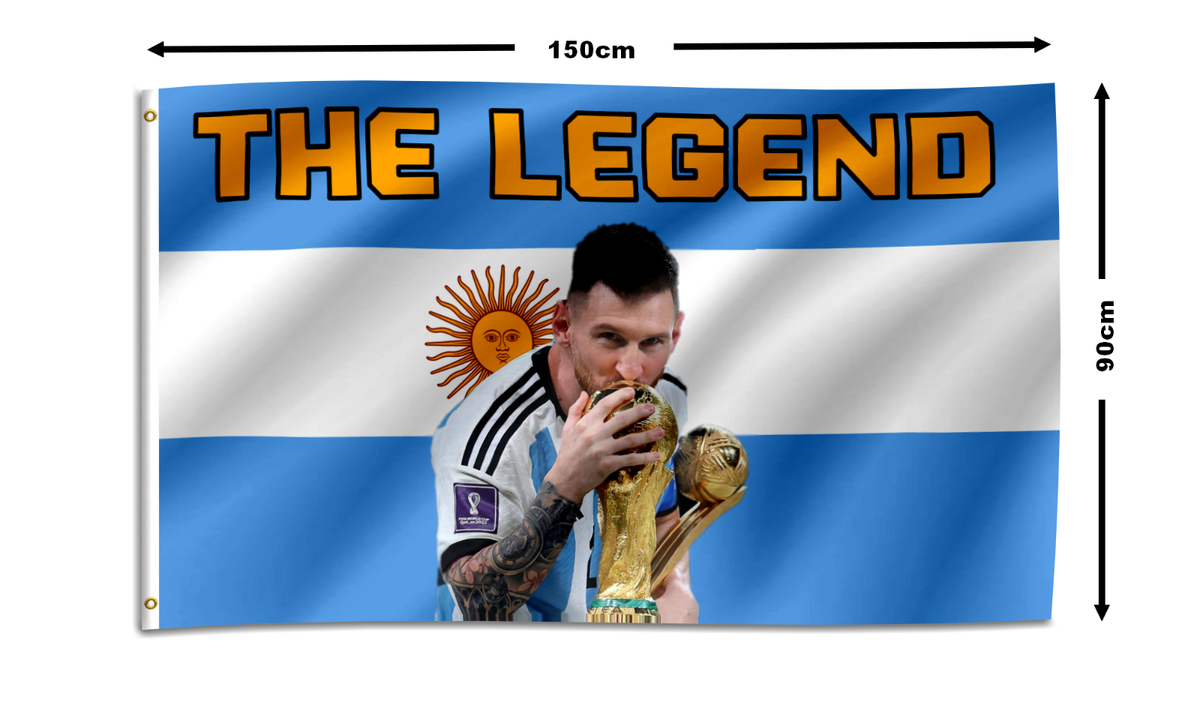 Argentinian Flag With Messi