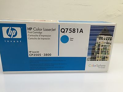 HP Q7581A Cyan Toner Cartridge NEW GENUINE SEALED BOX | eBay