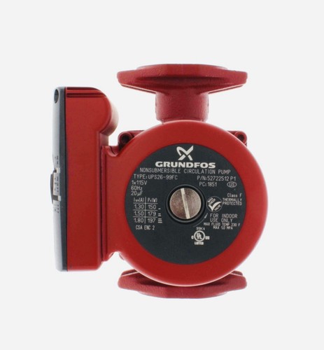 Grundfos UPS 26-99 FC Circulator Pump with Flow Check (52722512) for ...