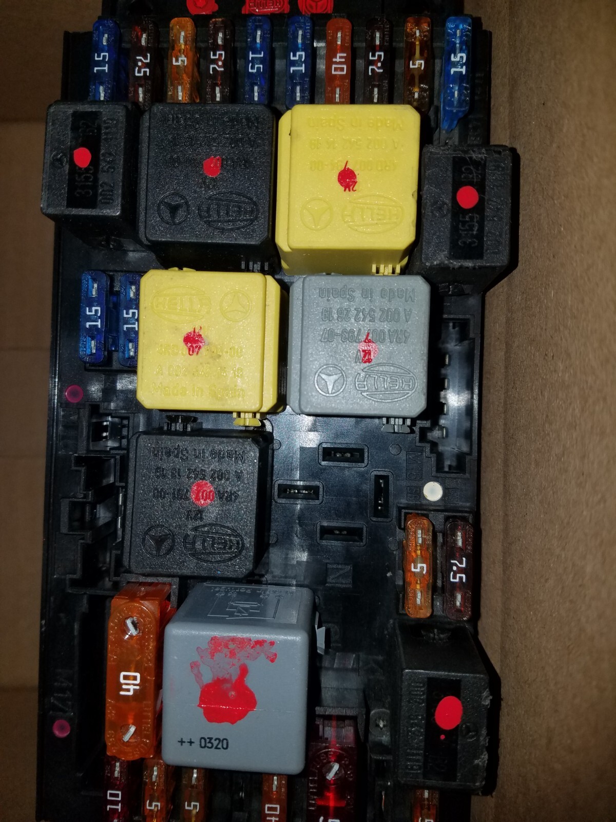 2001-2009 MERCEDES W203 C230 C280 CLK350 FRONT SAM FUSE BOX RELAY ...