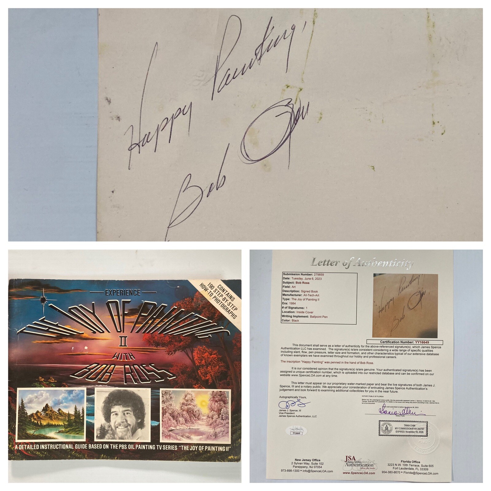 Bob Ross Autographed Memorabilia | Signed Photo, Jersey, Collectibles ...