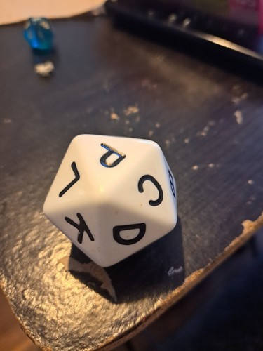 The Game of Scattergories Replacement Piece 20 Sided Alphabet Letter Dice Die | eBay