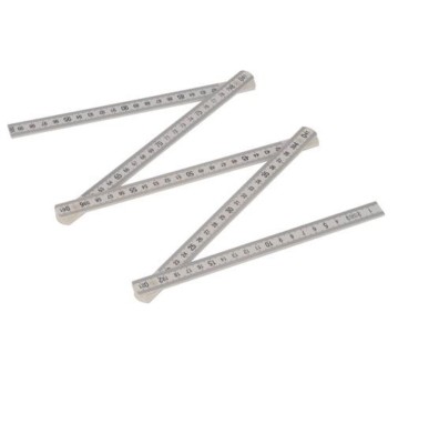 Plastic Folding Ruler 5 Folds 1 Metre | eBay UK