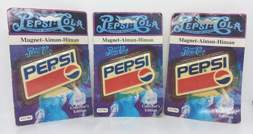 Vtg NOS Lot Of 3 Special Collectors Edition Refrigerator Magnet Pepsi ...