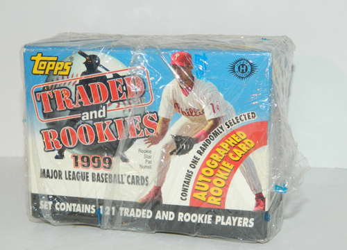 AS is 1999 Topps Traded Factory & rookies Set Sealed w Auto Hamilton RC ...