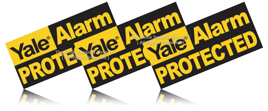 Yale Alarm Window Warning Stickers PACK OF 3 OFFICIAL ALARM STICKERS ...