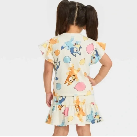 Brand New Bluey 2T 3T 4T 5T Skirt and Top Set IVORY TARGET PICK SIZE | eBay