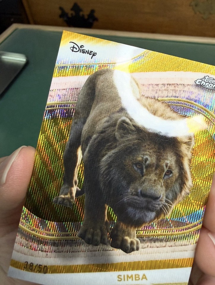 2025 Topps Chrome Disney SIMBA Gold Wave Refractor /50! | eBay