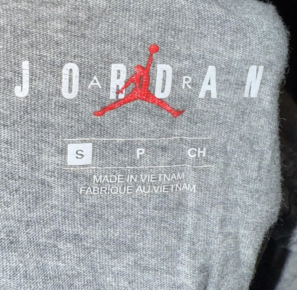 Jordan Shirt Mens Small Gray Graphic J23 Nike Jumpman Basketball Tee Athletic | eBay