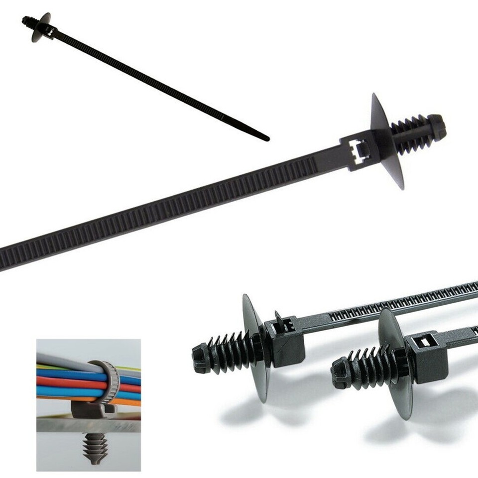 Car Fir In Push Releasable Tie Traile Tree Wiring Wrap Zip Cable Nylon ...