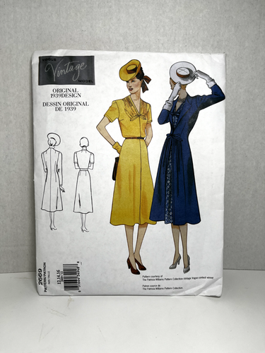 NOS Vintage 1939 Vogue Model Pattern 2669 Woman’s Sewing Pattern ...