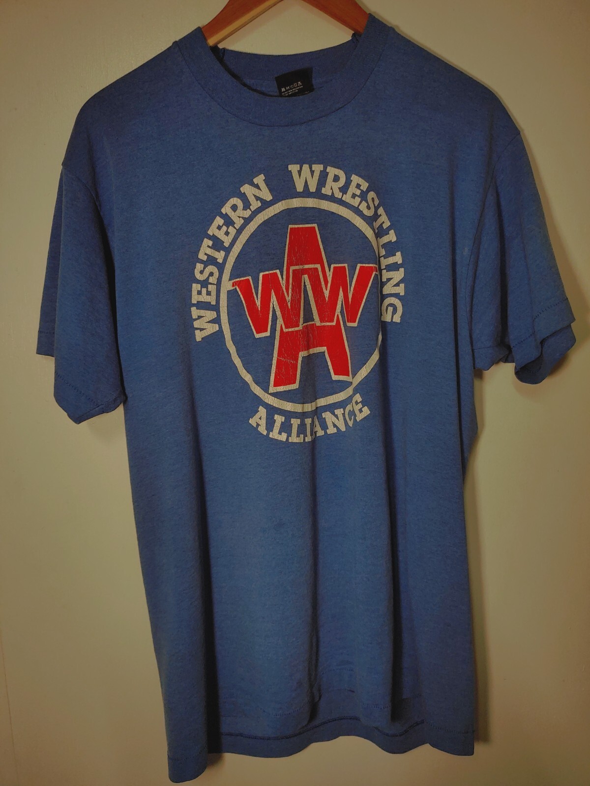 RARE WWA Western Wrestling Alliance Vintage 80s T Shi… - Gem