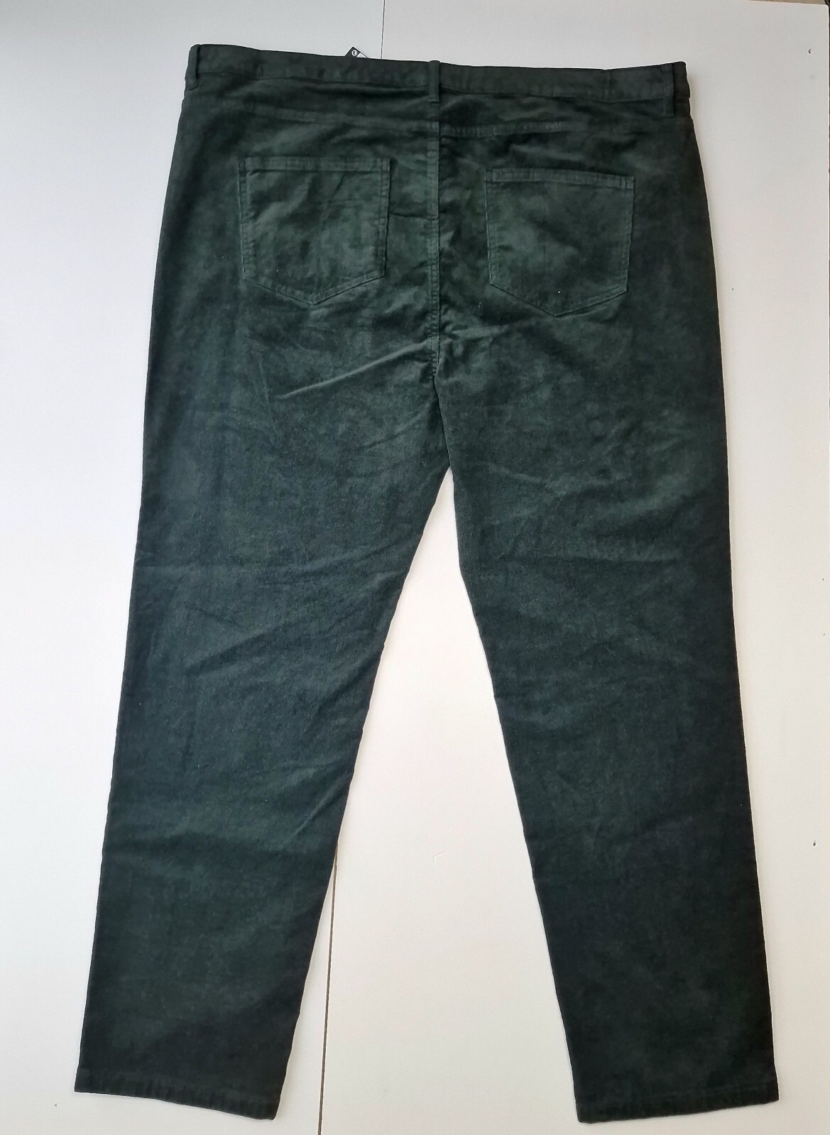 M&S Ladies Trouser The Sienna STRAIGHT Leg Trosuer Corduroy Green ...