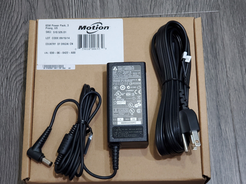 AC Adapter Charger + Power Cord for all Motion Tablets R12, J3600, F5M ...