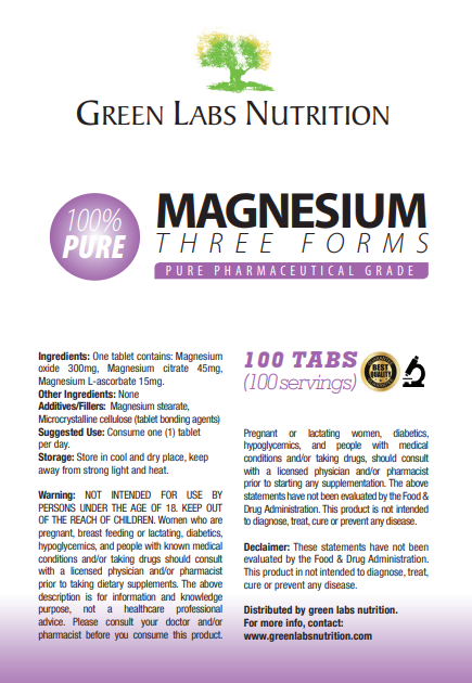 Magnesium Three Forms Complex Tablets – Energy, Muscle Function & Bone ...