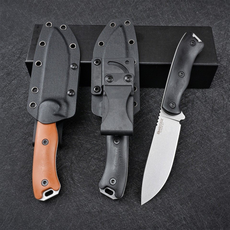 9'' New CNC DC53 Blade Full Tang G10 Handle Camping Outdoor Tool Knife ...