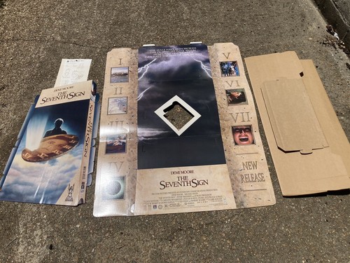 1988 THE SEVENTH SIGN Horror Movie Poster Standee! NM ORIGINAL BOX ...