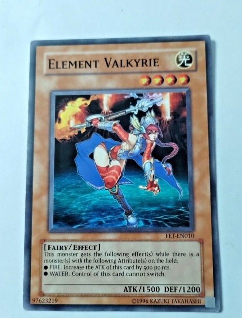 Yu-Gi-Oh! TCG Element Valkyrie Flaming Eternity FET-EN010 Unlimited ...