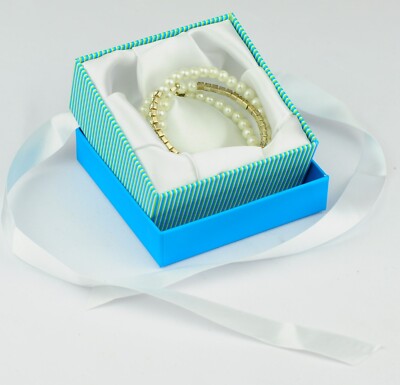 24pc Jewelry Gift Boxes Blue Bracelet Boxes Watch Boxes Aqua Blue ...