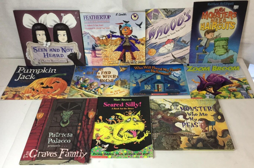 Lot of 11 Halloween Kids Picture Books - Variety Spooky Ghosts Witches ...