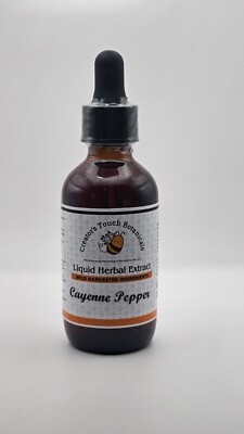 Cayenne Pepper Herbal Tincture Organic, 2oz bottle, Circulatory Health ...