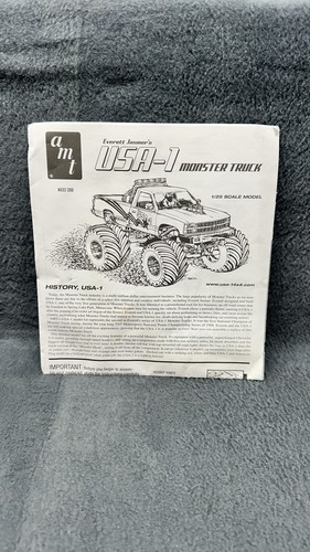 AMT USA-1 Monster Truck Model Kit Instructions* | eBay
