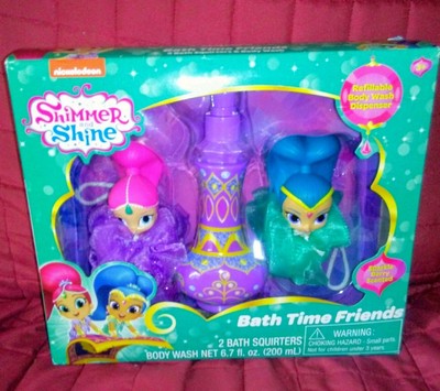 Shimmer & Shine BATH TIME FRIENDS Genie Bottle Body Wash with 2 ...
