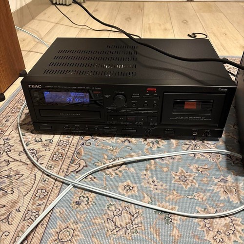TEAC AD-RW900 Compact Disc Recorder Reverse Cassette Deck silver junk ...