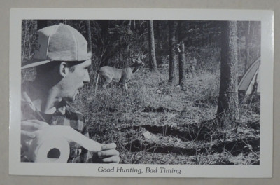 Montana Duckboy Western Comic Postcard Good Hunting Bad Timing Unposted ...