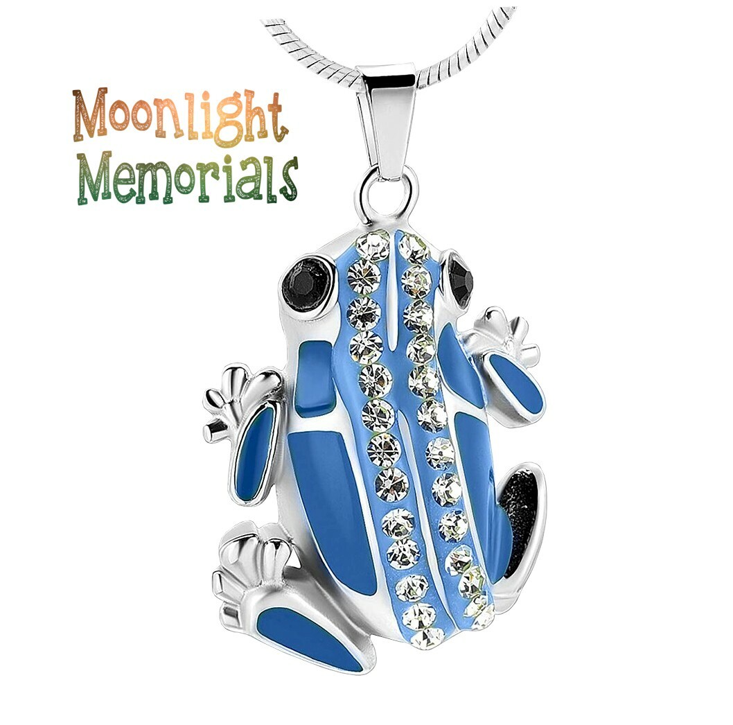 New Frog Crystal Cremation Urn Keepsake Ashes Memorial Necklace | eBay
