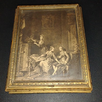 Antique Ornate Made in Germany Jewelry Trinket Box w/ German Print | eBay