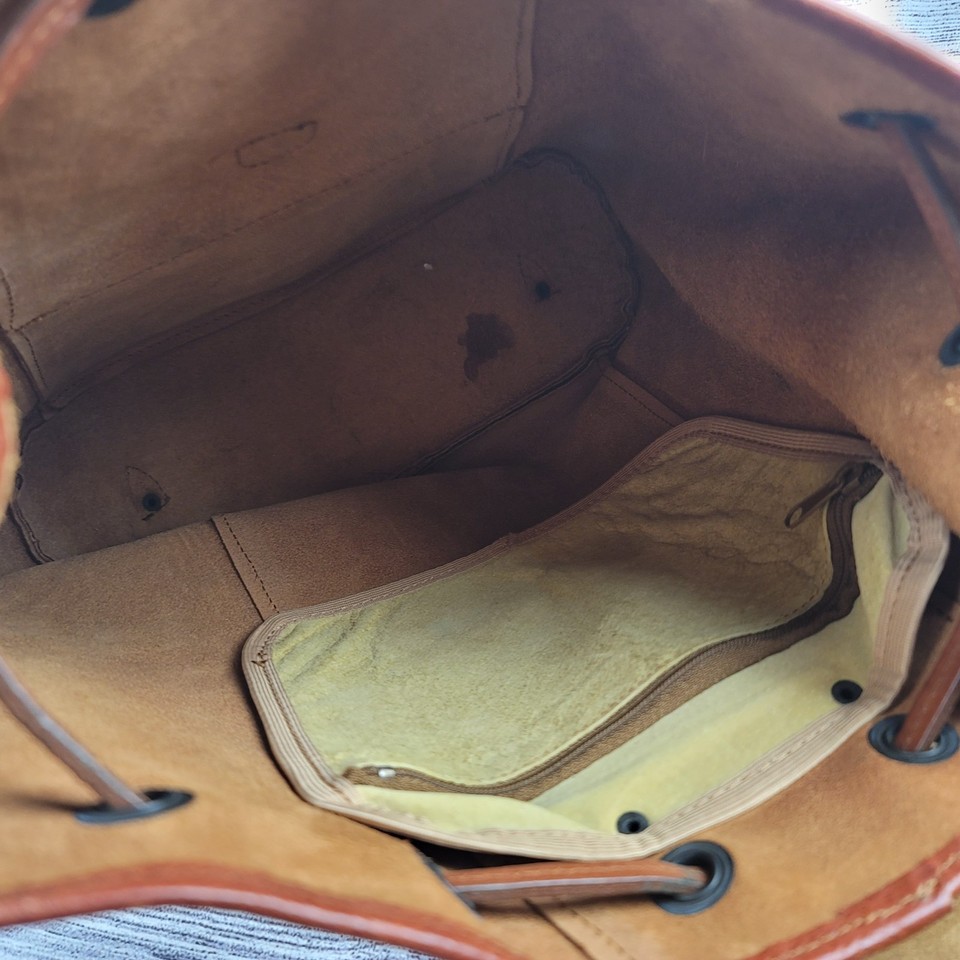 La Sella Roma Leather Back Pack Traveling Bag Handmade Italian Styling ...