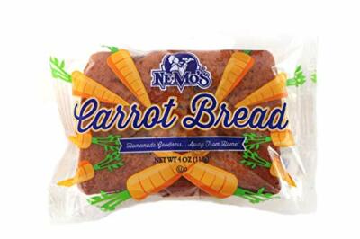 Ne-Mo'S Carrot Cake Bread, Fully Backed, Contains Egg (4 OZ, Pack Of 12 ...